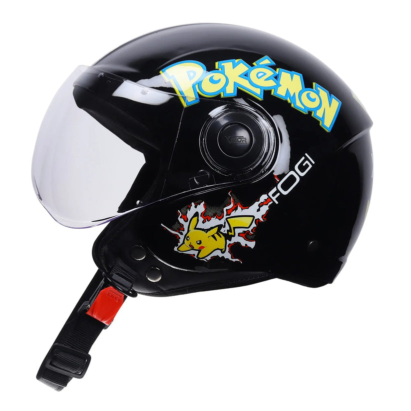 Xinor Kids Open-Face Motorcycle Helmet – Pokémon Sticker Design (ISI ...